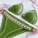 Seashell Crochet Bikini Set Two Tone Swimsuit Crochet, Crochet Swimwear ...