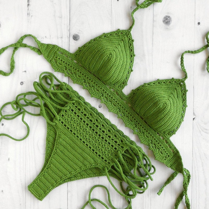 Lace Crochet Bikini - Etsy