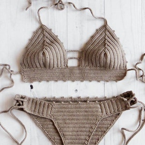 Crochet Swimsuit - Brazilian Crochet Swim Suit - Crocheted Bikini ...
