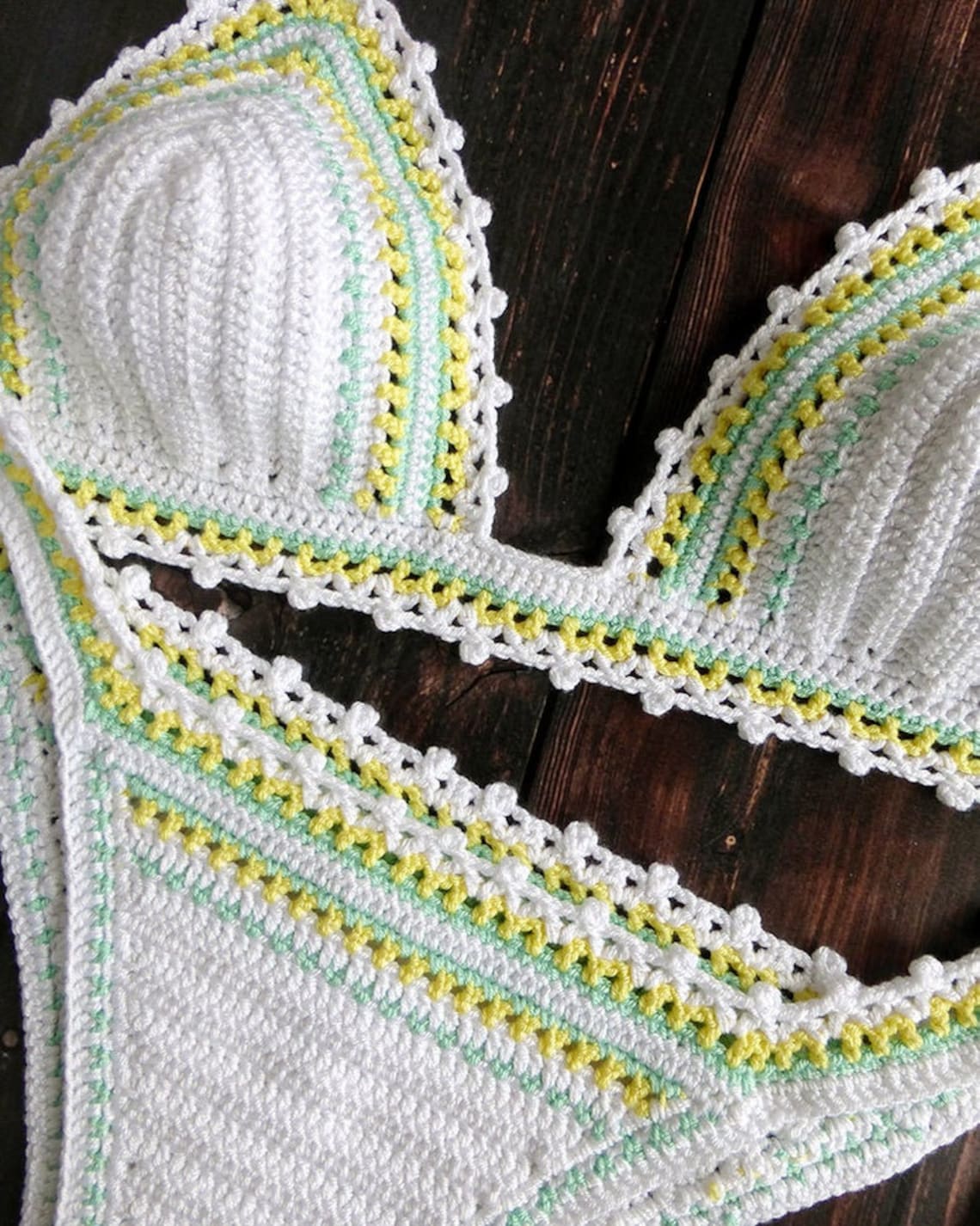 Brazilian Crochet Bikini Cheeky Crochet Swimsuit High Leg - Etsy