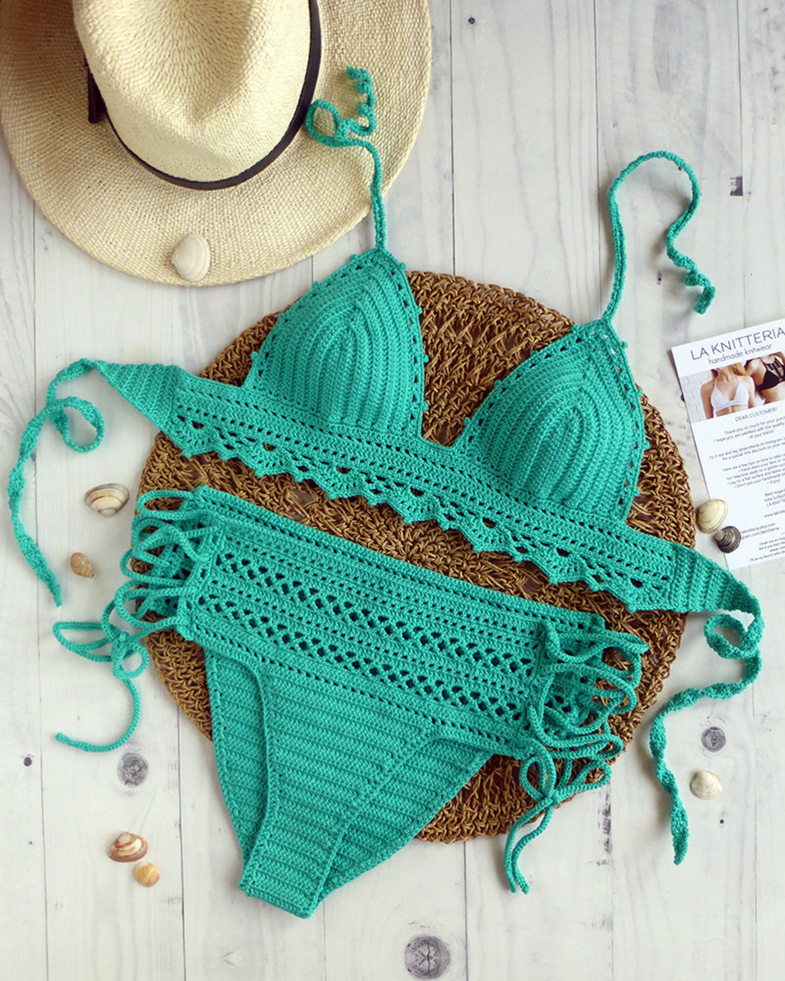 Lace up Swimsuit Crochet, Bohemian White Crochet Lace High Rise Bikini ...