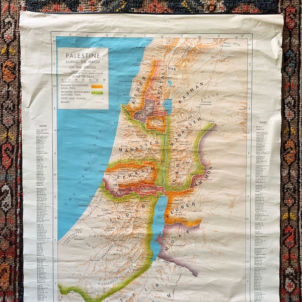 Old Map of Palestine Wall Art - Etsy