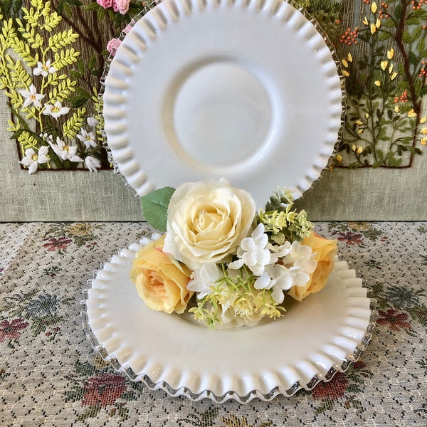 Milk Glass Platter - Etsy