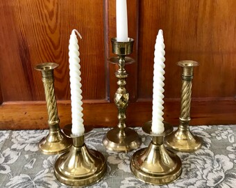 Gold candlesticks | Etsy