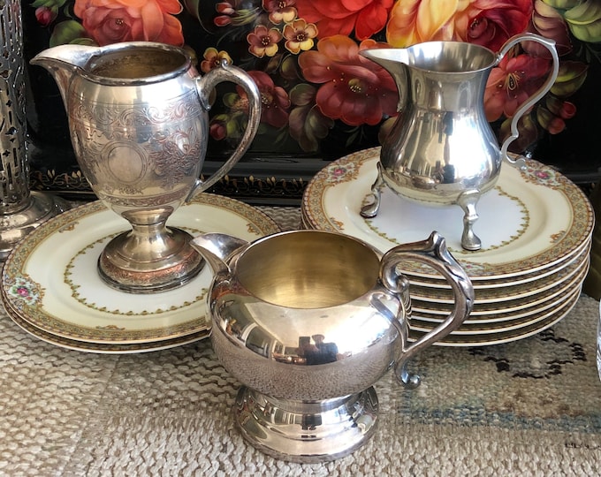 Vintage Creamer Silver Creamer Silver Creamers Vintage Wedding Coffee ...