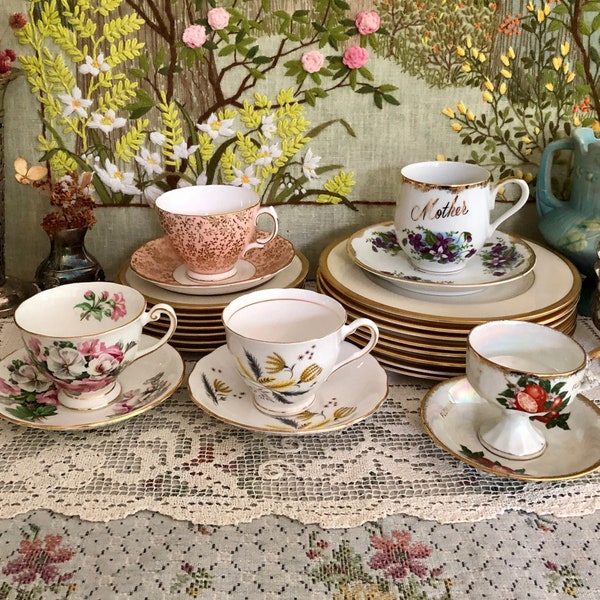 Vintage Tea Cups - Etsy
