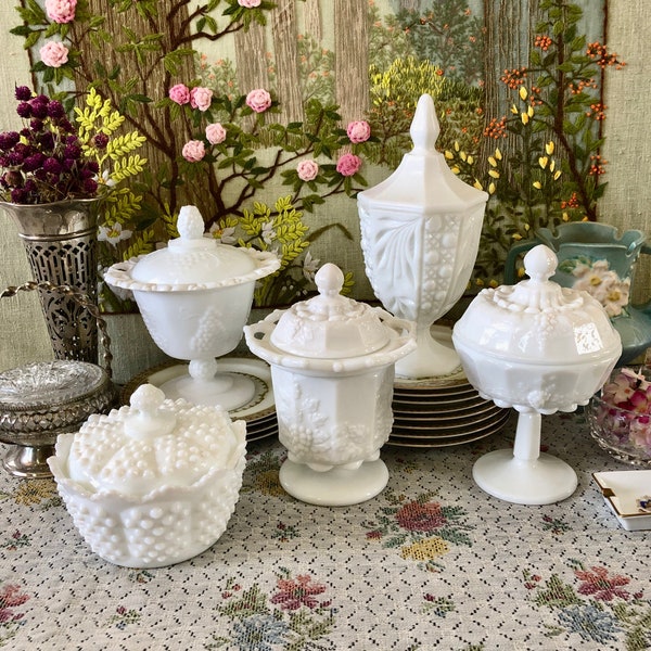 Rare Milk Glass - Etsy