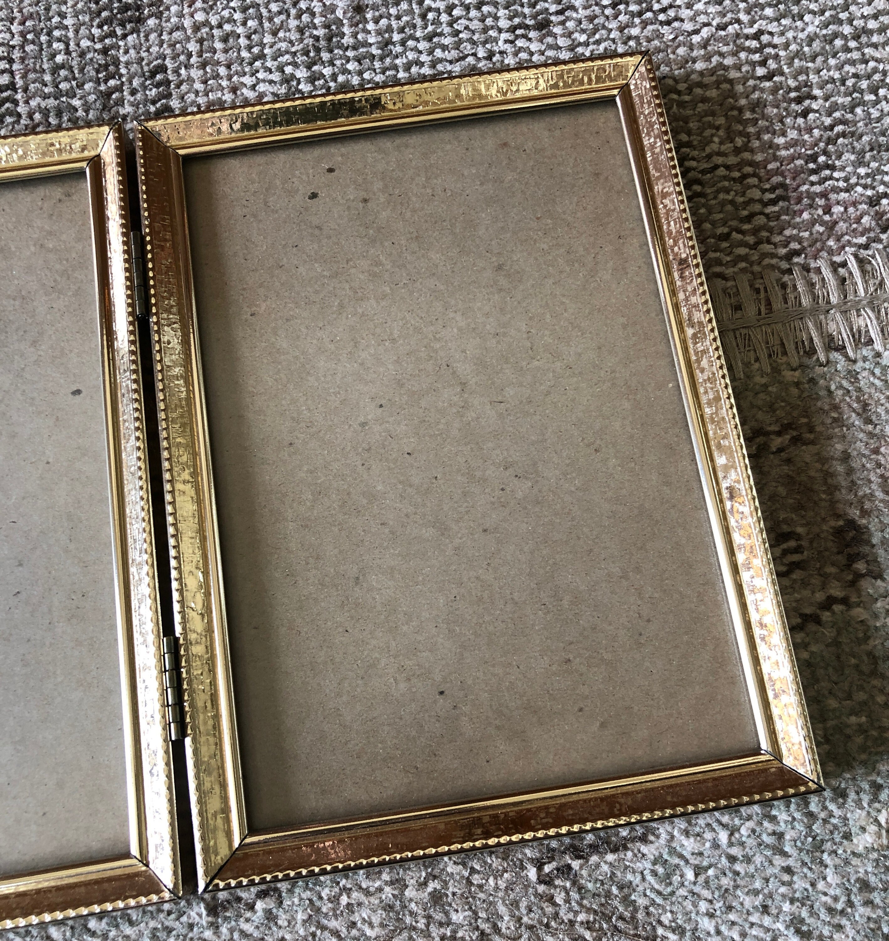 Brass Frame Gold Frame Brass Picture Frame Double Picture - Etsy