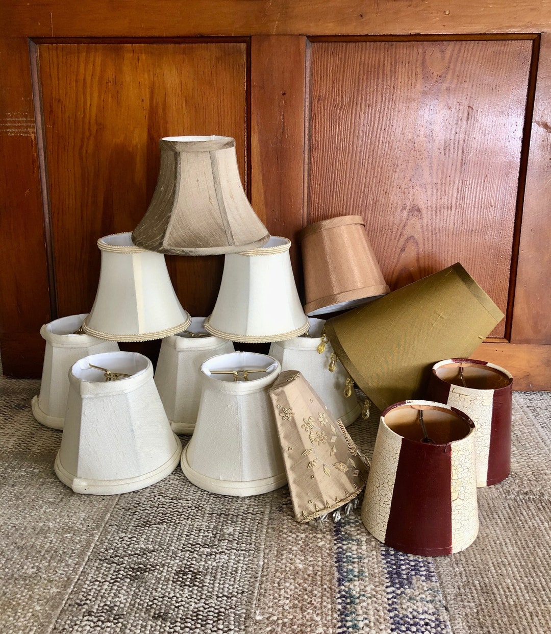 Lamp Shade Vintage Lampshade Small Lamp Shade Vintage Shade Accent Lamp ...