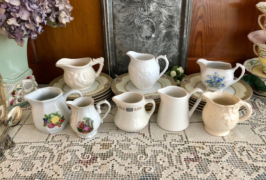 Creamer Pitcher Creamer Vintage Creamer Set Antique Creamer Coffee ...