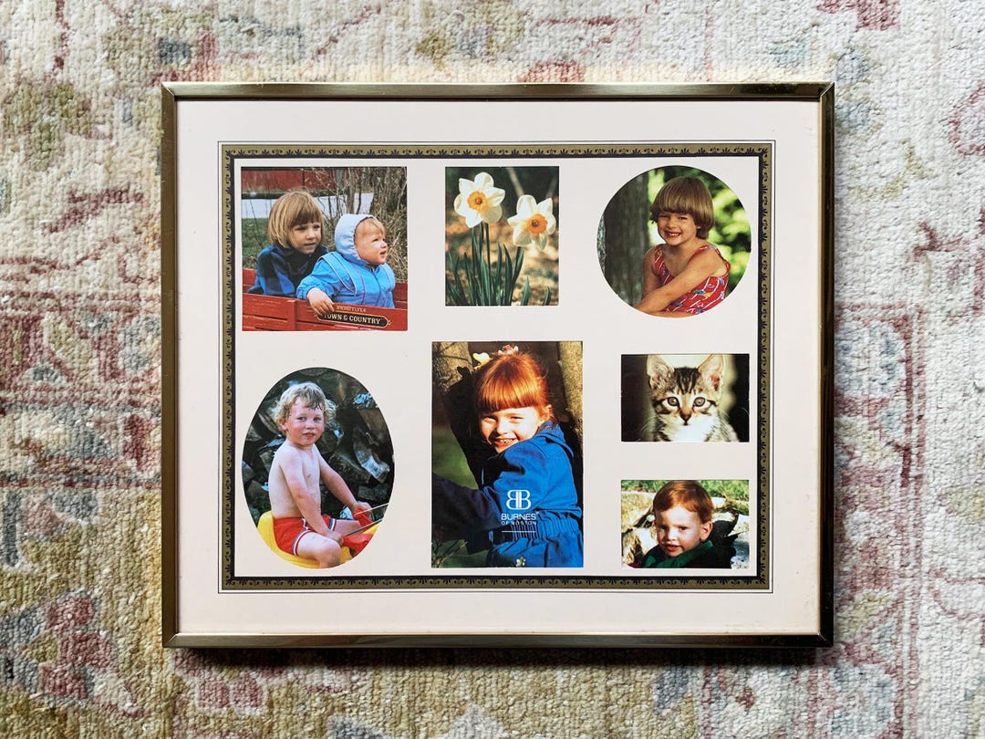 Multi Opening Frame Multi Picture Frame Vintage Frame Gold Frame Brass ...