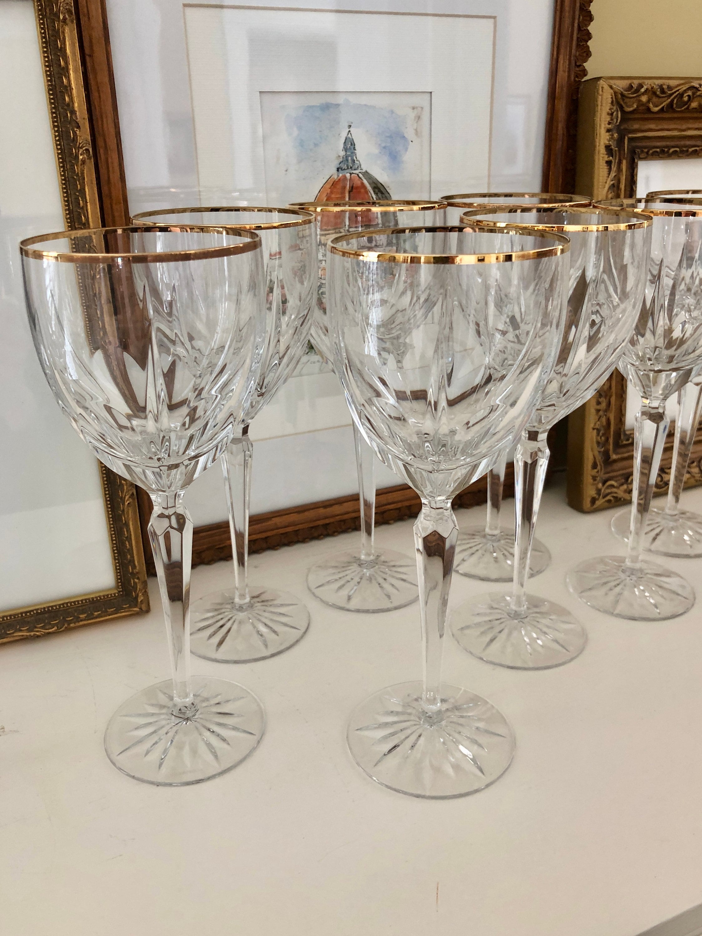Gorham Crystal Glasses Gorham Goblets Gorham Glass Vintage Stemware ...