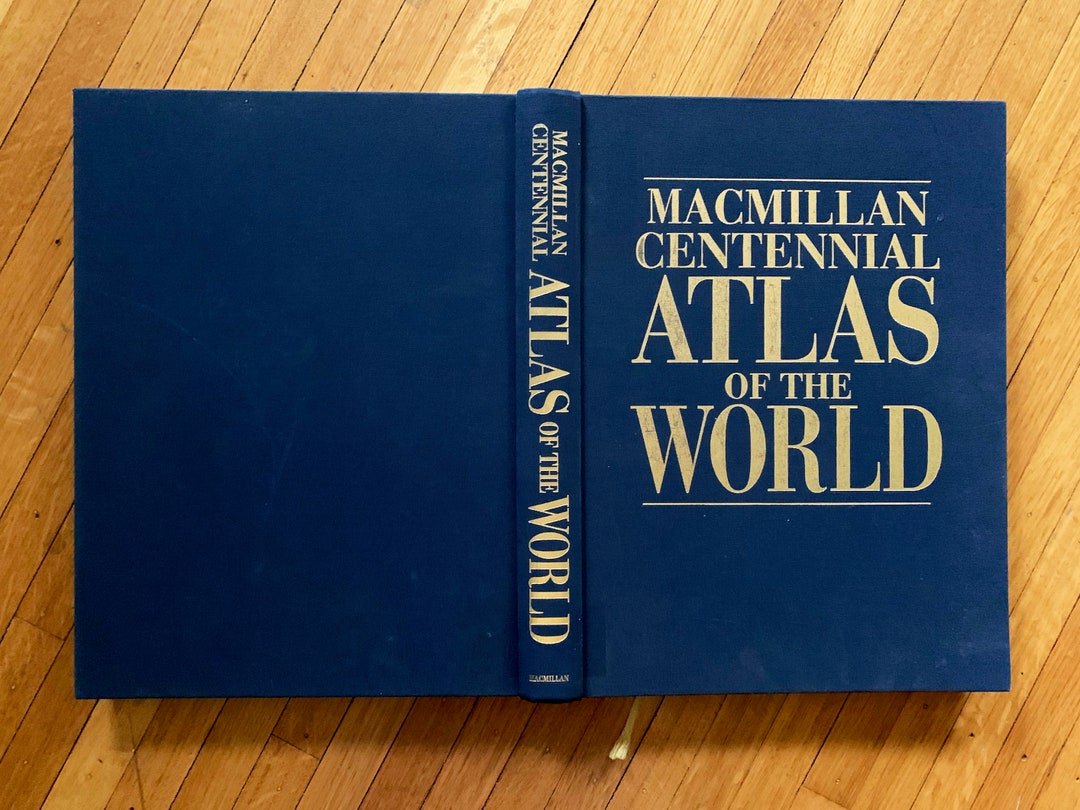 Atlas Macmillan Centennial Atlas the World Atlas Vintage Atlas Book ...