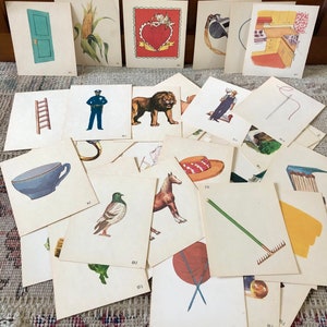 65 Flash Cards Vintage Flashcards Old Flash Cards Scrapbook Supplies ...
