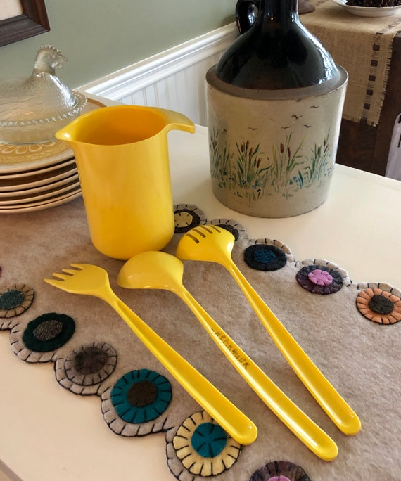 Yellow Kitchen Utensil Holder