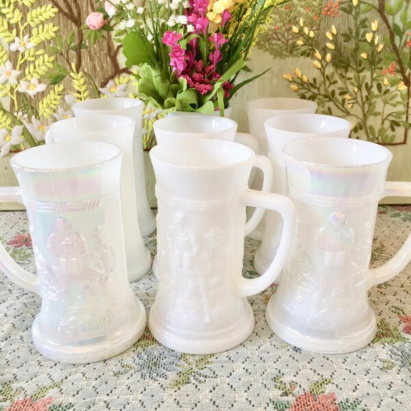 Milk Glass Mugs - Etsy