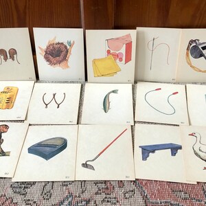 65 Flash Cards Vintage Flashcards Old Flash Cards Scrapbook Supplies ...