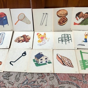65 Flash Cards Vintage Flashcards Old Flash Cards Scrapbook Supplies ...