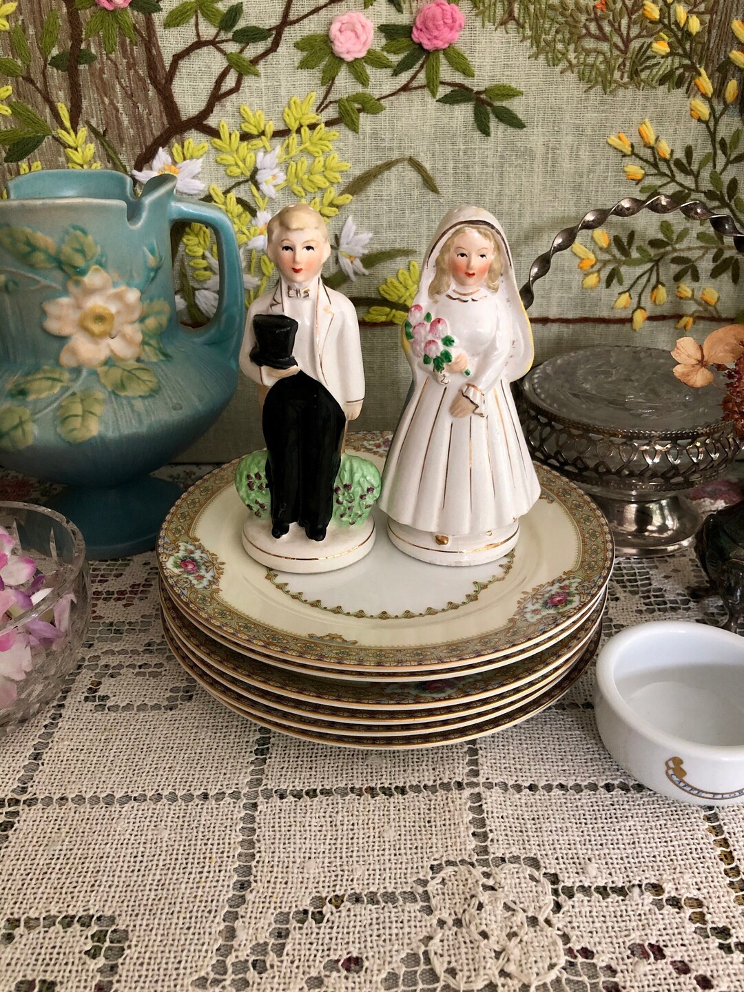 Salt and Pepper Shakers Bride and Groom Gifts Vintage Salt and - Etsy