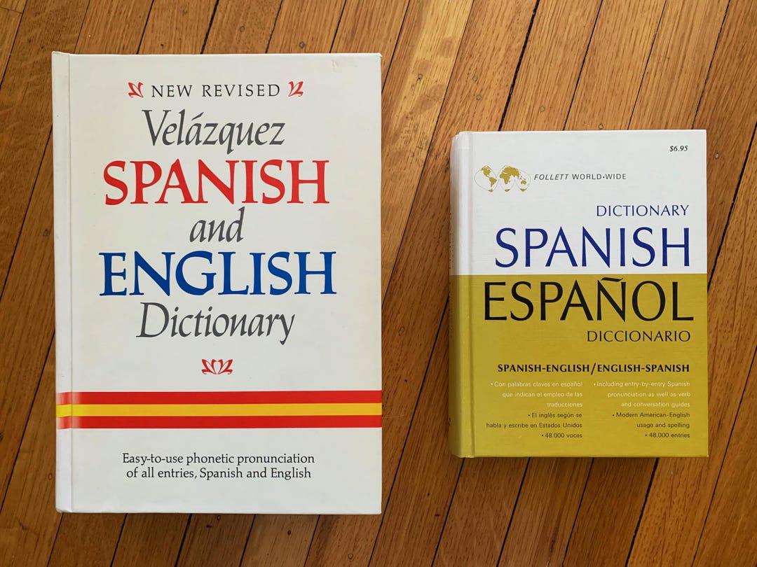Spanish Dictionary Spanish Books Spanish English Dictionary Vintage ...