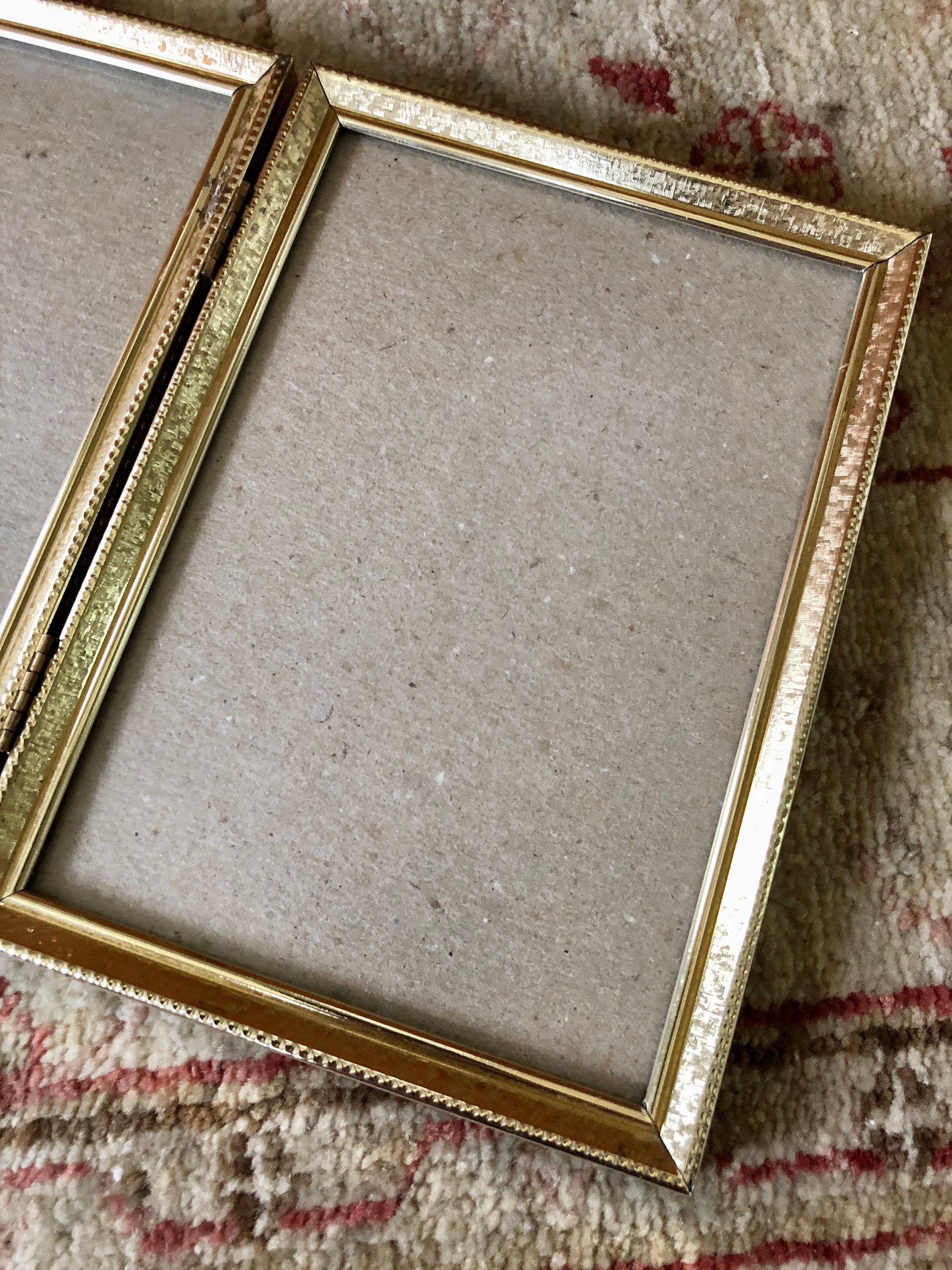 Brass Frame Gold Frame Brass Picture Frame Double Picture | Etsy