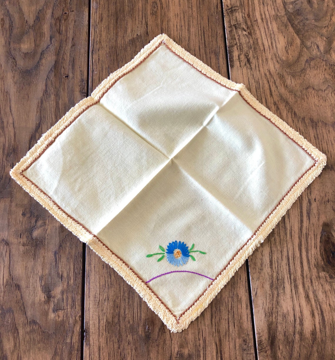 4 Cloth Napkins Vintage Napkins Vintage Linens Luncheon - Etsy