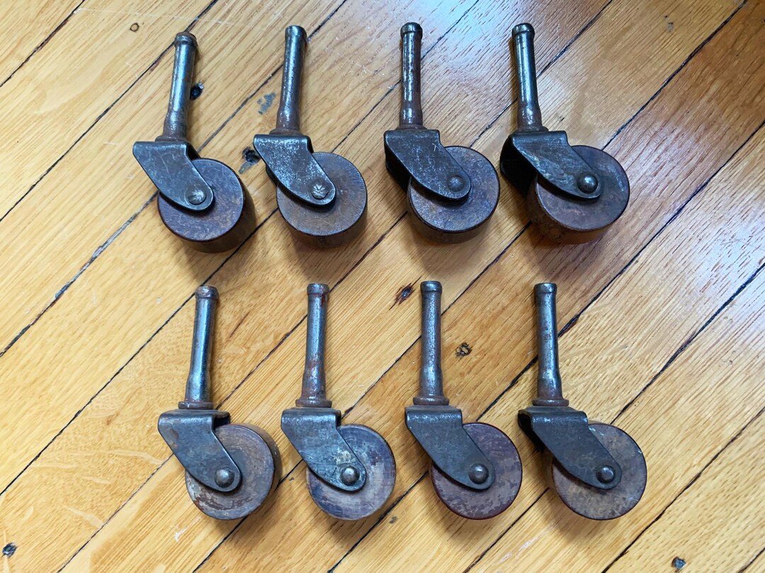 Vintage Caster Wheels for Furniture Wheels Industrial Wheels Antique ...