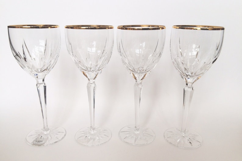 Gorham Crystal Wine Glasses Gorham Goblets Gorham Wine Glasses | Etsy