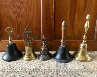 Vintage Bells Vintage Bell Antique Bell Hand Bell Old Bell Collection ...