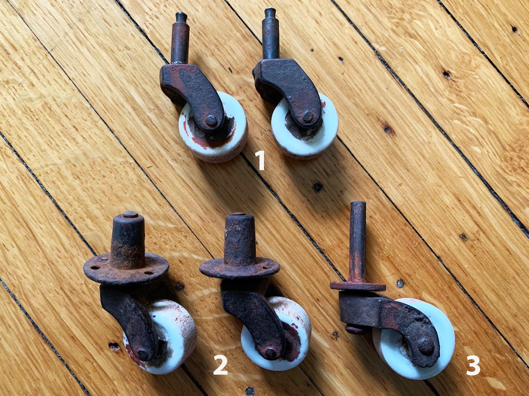 Vintage Caster Wheels for Furniture Wheels Industrial Wheels Antique ...