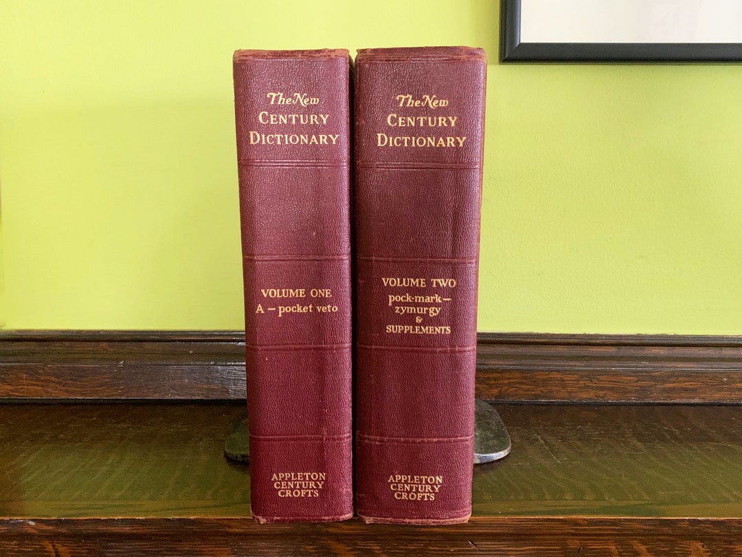 Vintage Dictionary the New Century Dictionary Old Dictionary Vintage ...