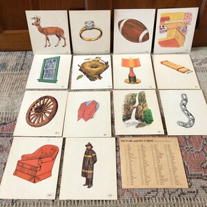 65 Flash Cards Vintage Flashcards Old Flash Cards Scrapbook Supplies ...