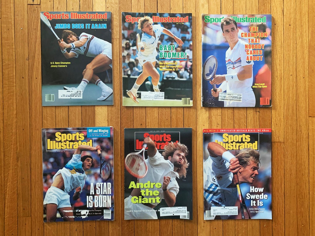 Sports Illustrated Magazine Covers Tennis Magazines Tennis Gift for ...