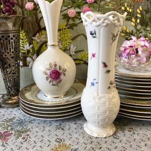 Lenox Vase Lenox Bud Vase for Flowers Vase Lenox Flower Vase Lenox ...