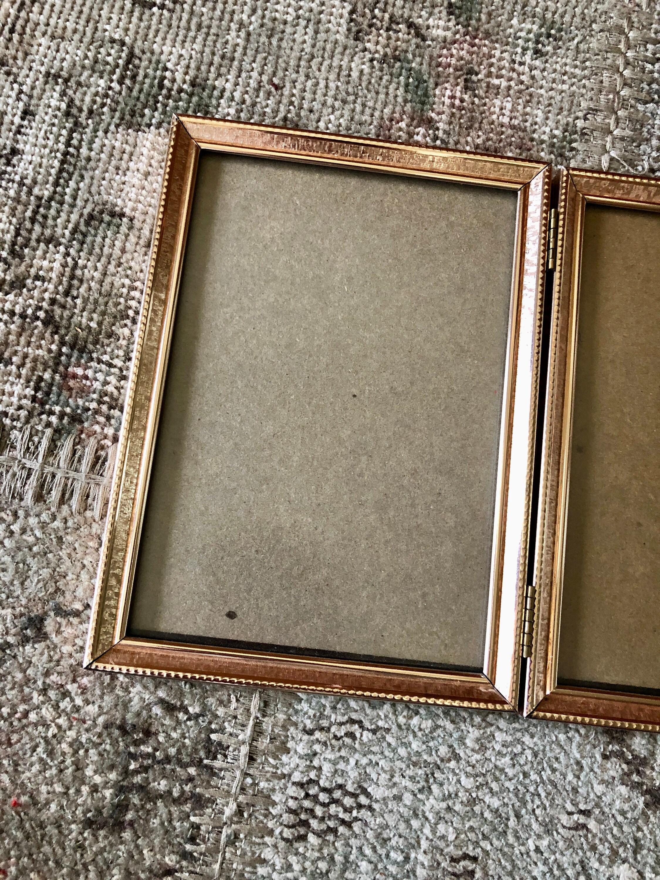 Brass Frame Gold Frame Brass Picture Frame Double Picture - Etsy