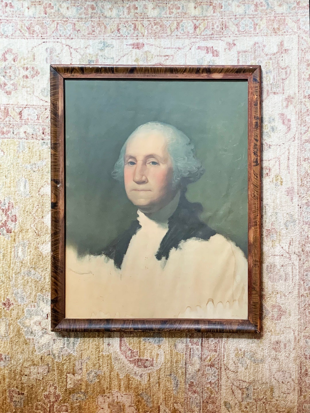 Vintage George Washington Print Portrait Antique Frames Vintage Poster ...