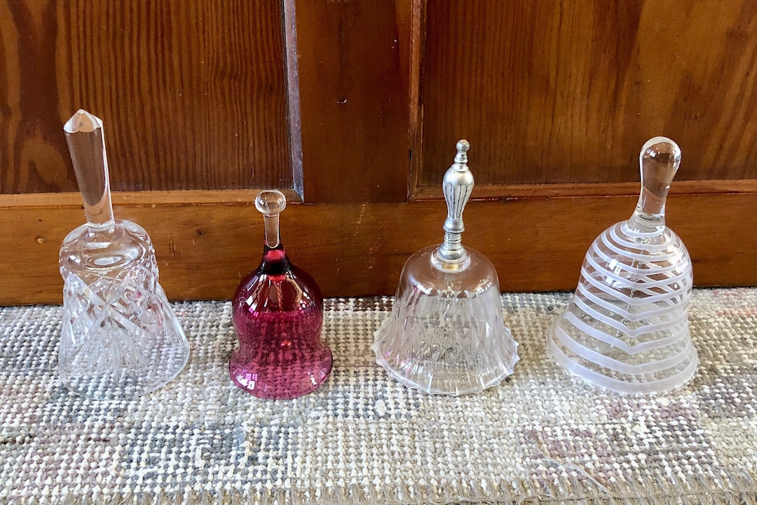 Glass Bell Vintage Bell Vintage Bells Glass Hand Bell Crystal Bell ...