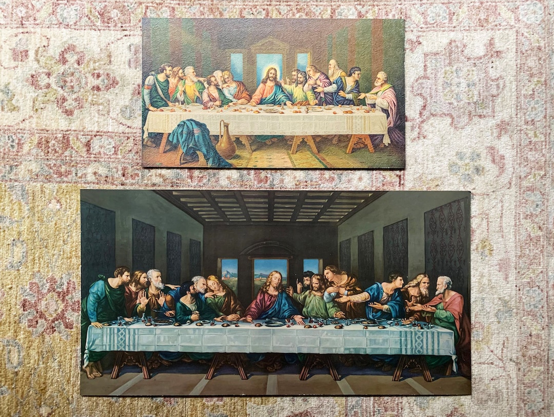The Last Supper Religious Art Prints Vintage Art Wall Art Religious ...