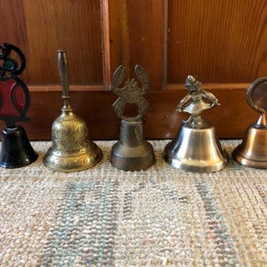 Vintage Bells Antique Bell Hand Bell Vintage Bell Collector Old Bells ...