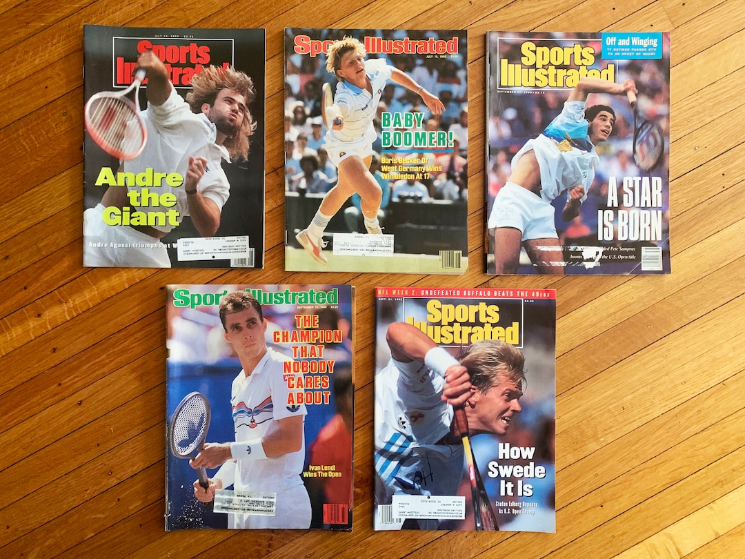 Sports Illustrated Magazine Covers Vintage Tennis Magazines - Etsy