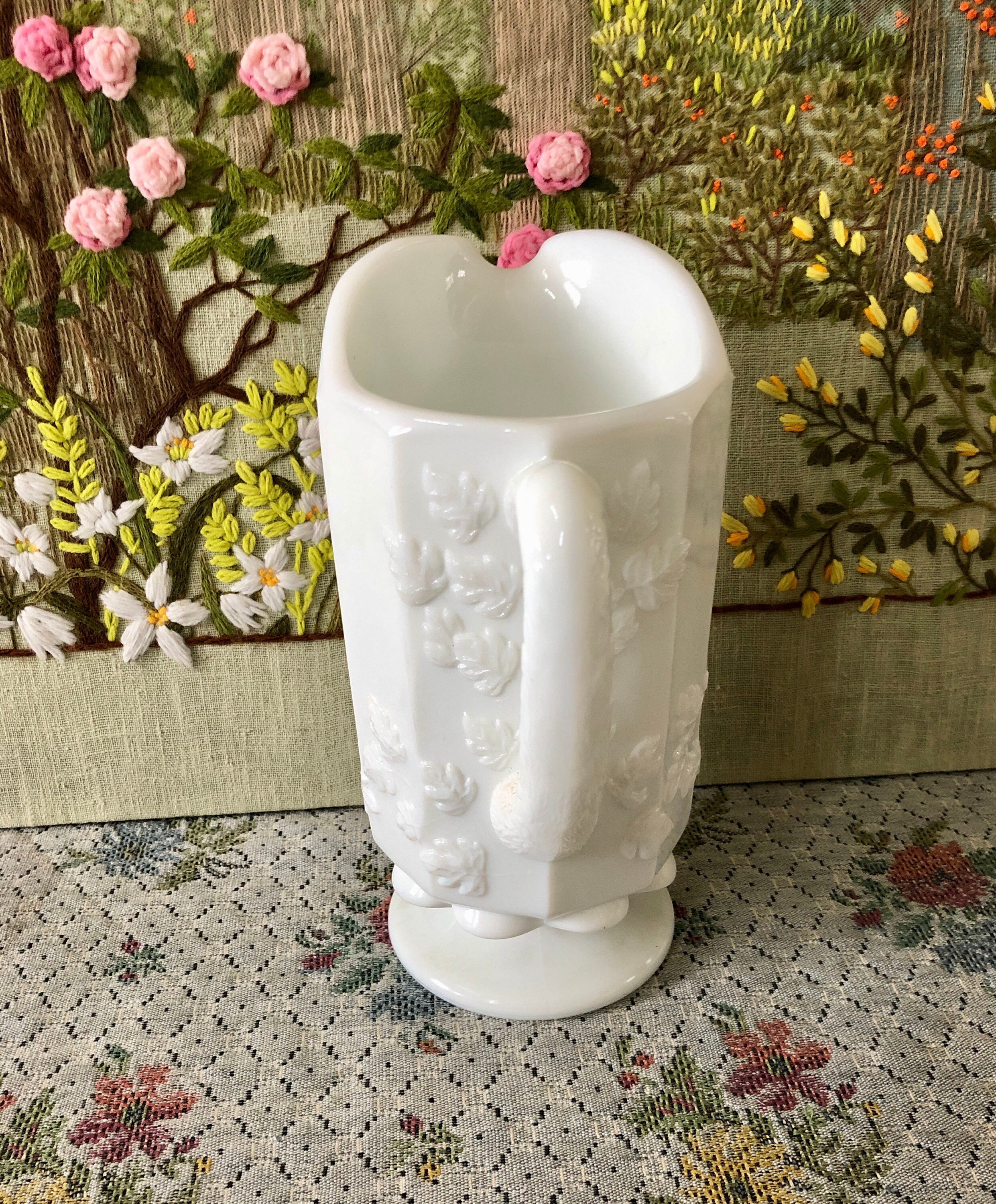 Milk Glass Pitcher Vintage Pitcher White Pitcher Water Pitcher | Etsy