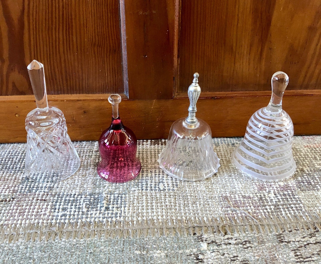 Glass Bell Vintage Bell Vintage Bells Glass Hand Bell Crystal - Etsy