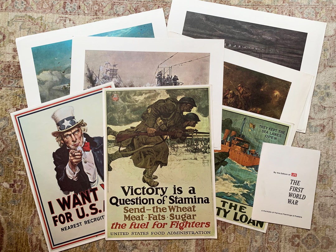 7 Vintage Posters the First World War Posters LIFE Magazine World War L ...