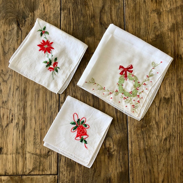 Christmas Hankie - Etsy