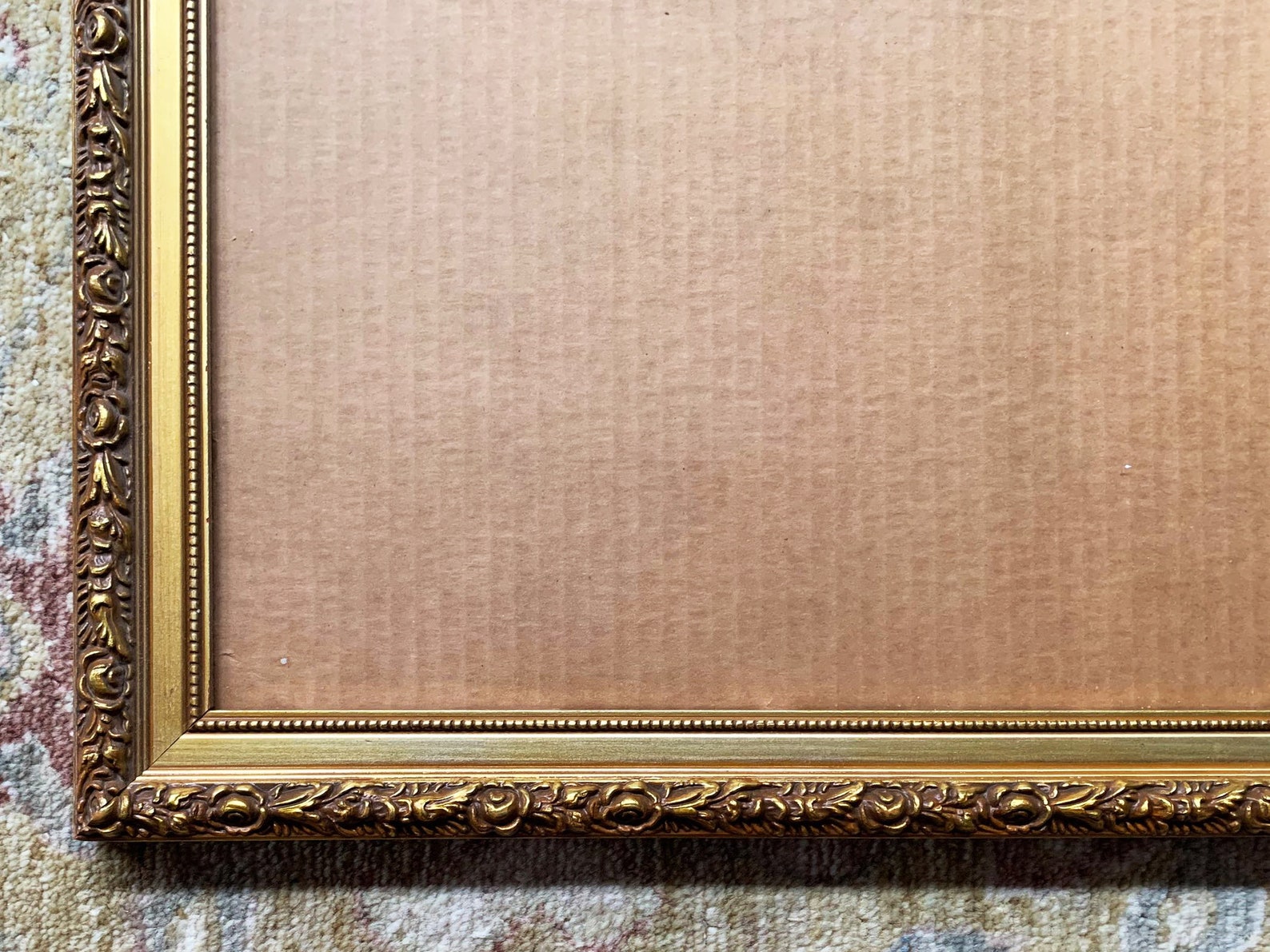 Vintage Frame Gold Frame Larger Frame Wood Wall Frame Antique Frames ...