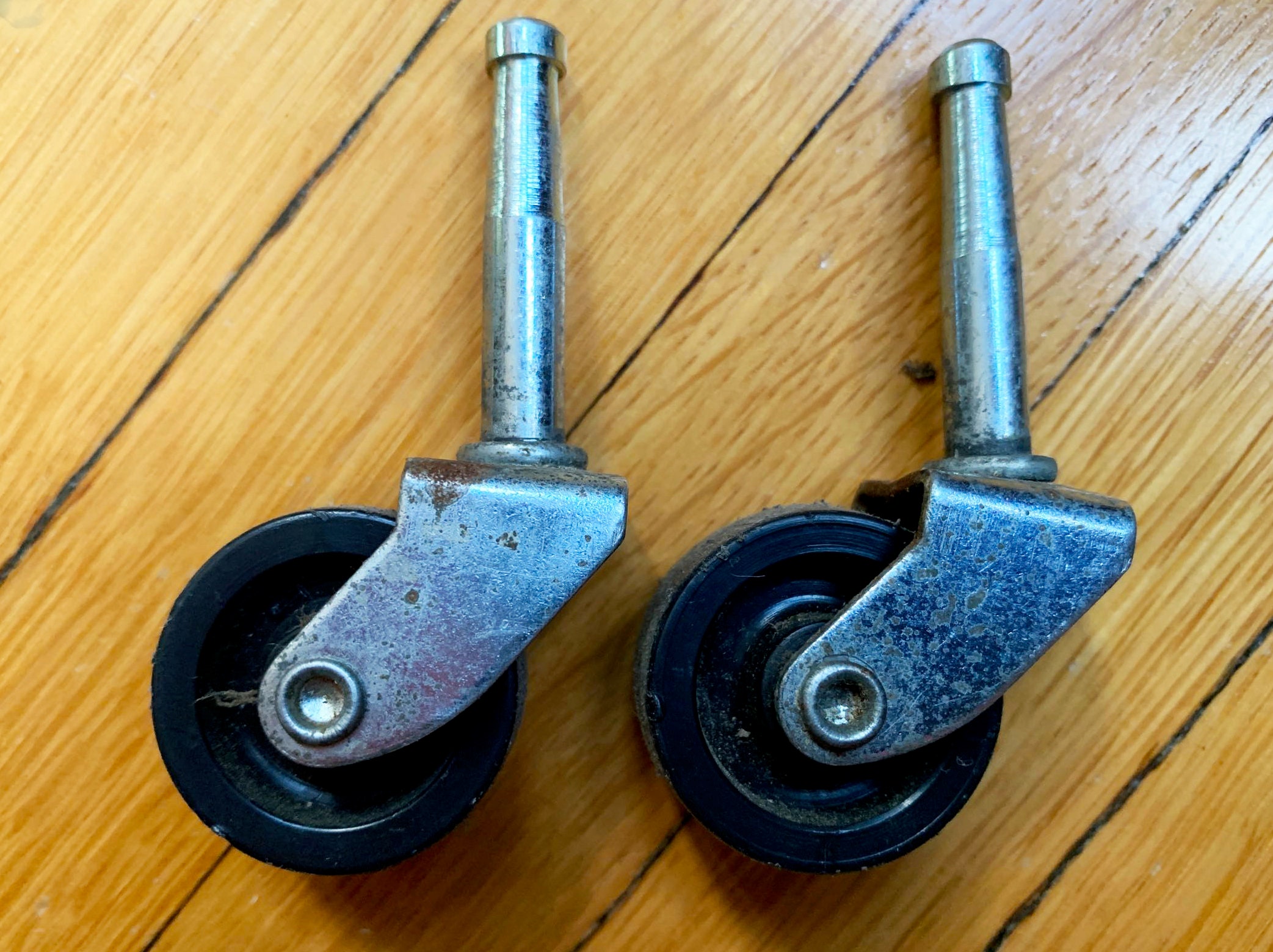 Vintage Caster Wheels Metal Caster Wheels for Furniture Wheels ...