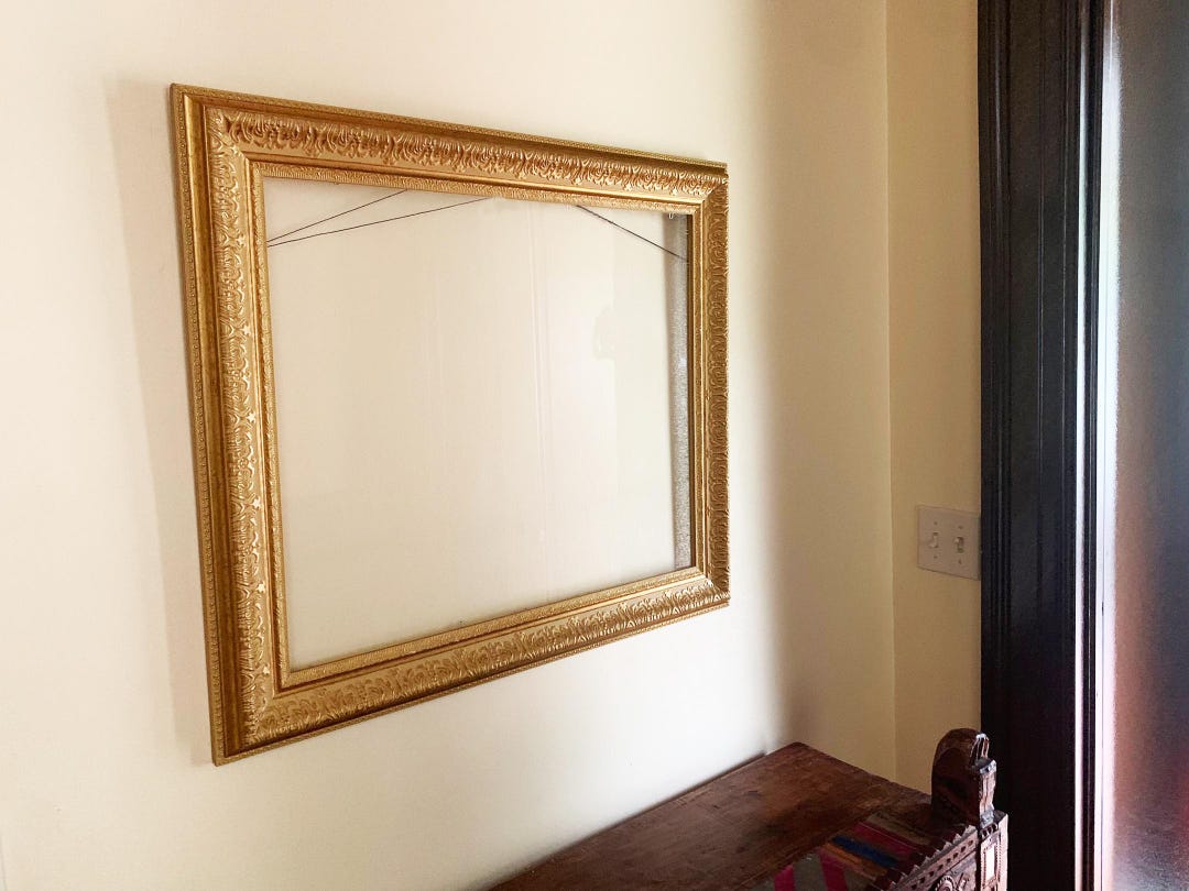 Vintage Frame Gold Frame Larger Frame Wood Wall Frame Antique Frames ...