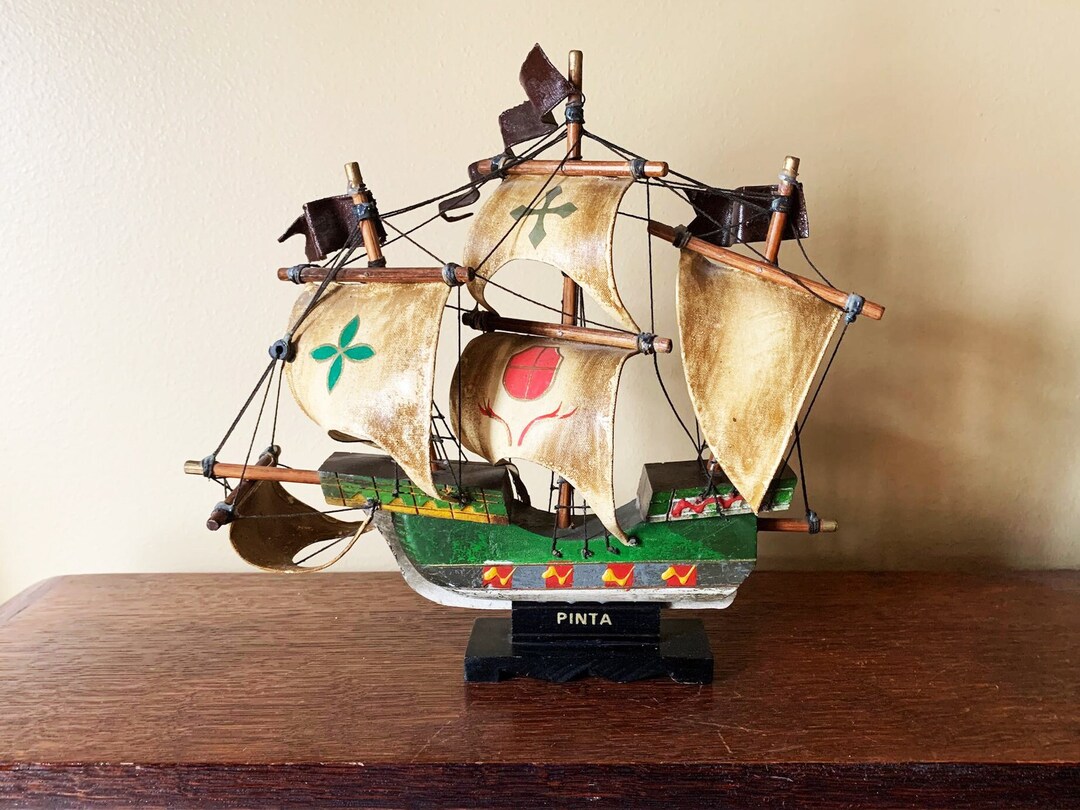 Pinta Ship Model Ship Model Boat Wood Ship Replica Antique Ship Model ...