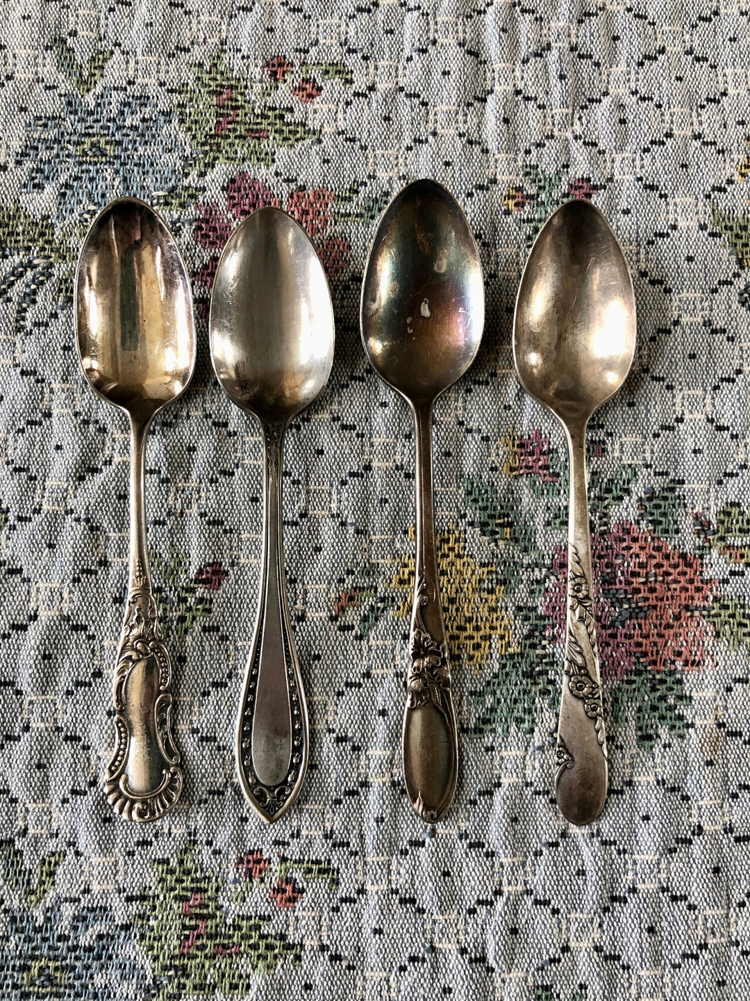 4 Antique Spoons Vintage Spoons Small Spoon Set of Spoons Vintage ...