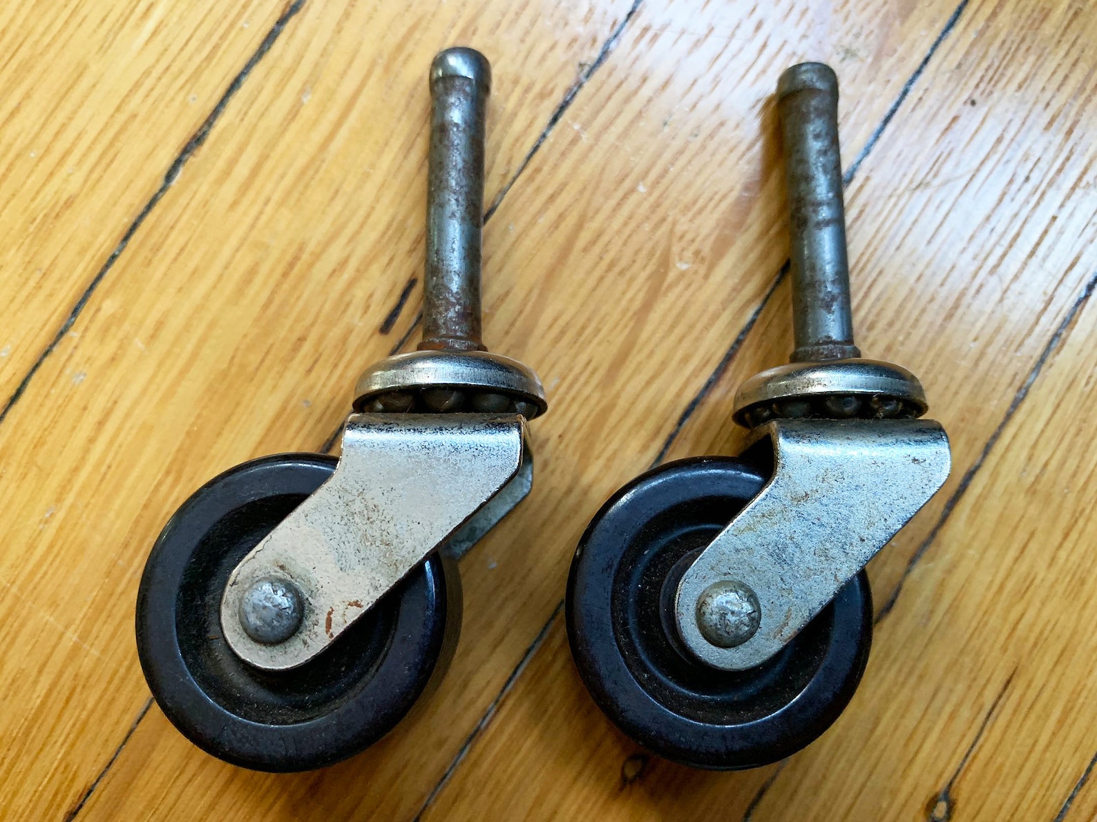 Vintage Caster Wheels Metal Caster Wheels for Furniture Wheels ...